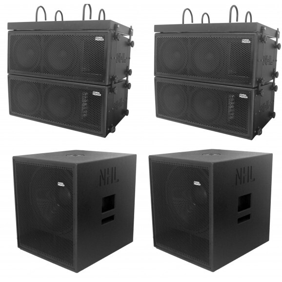 Kit Ativo (Line Array 2x10" Ti + Sub 18") 6 Cxs 5000w