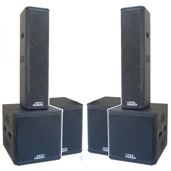 Kit Ativo (4X8"Ti + Sub 18") 6 Caixas 7200w