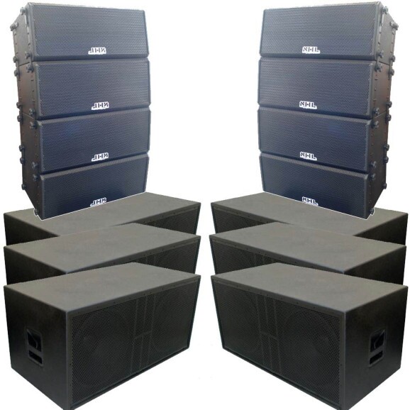 Kit Ativo (Line Array 2x10" Ti + Sub 18") NHL 14 Cxs 18000w LA18000