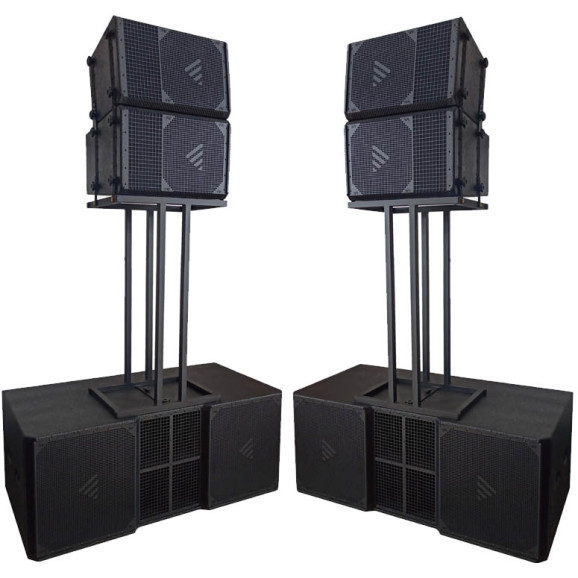 Kit Ativo Premium ( 12" Ti + Sub 18" ) 6 Caixas Sistema SPL10000