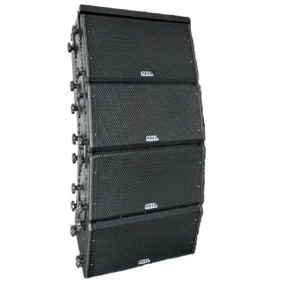 P.A. Line Array Ativo 1800W 2x8" Compacto ( 4 Caixas ) LA8.1800APP