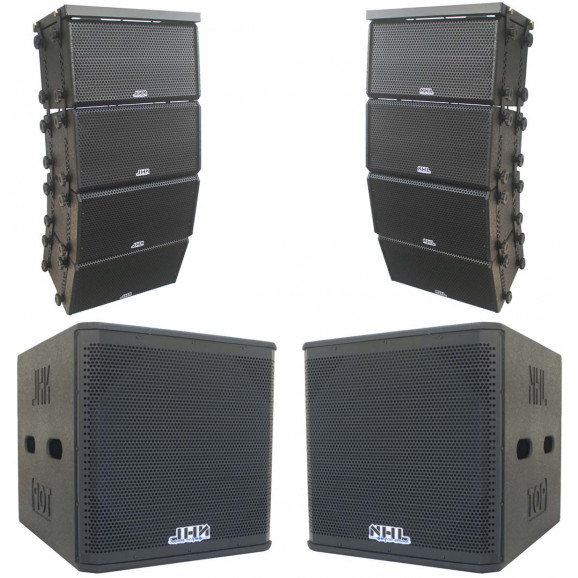 Kit Ativo (Line Array 2x8" Slim + Sub 18" Top) 10 Cxs 5400w LA5408