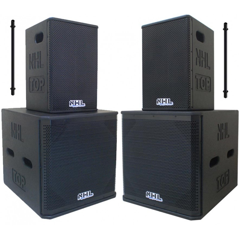 Kit Ativo (1x12" Ti + Sub 18") 4 Caixas 2800w