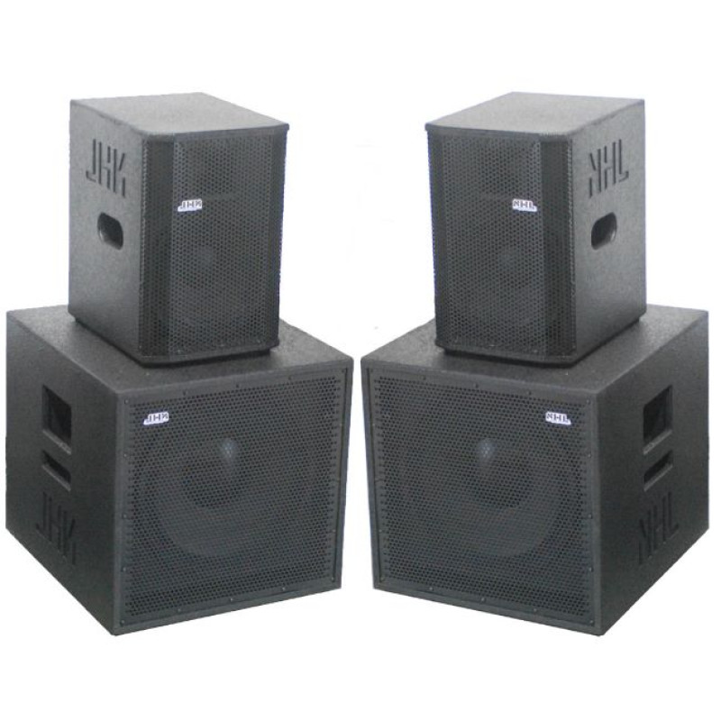 Kit Ativo Line Vertical NHL (1x10"+ti + Sub 15") 4000w 4 caixas Estereo