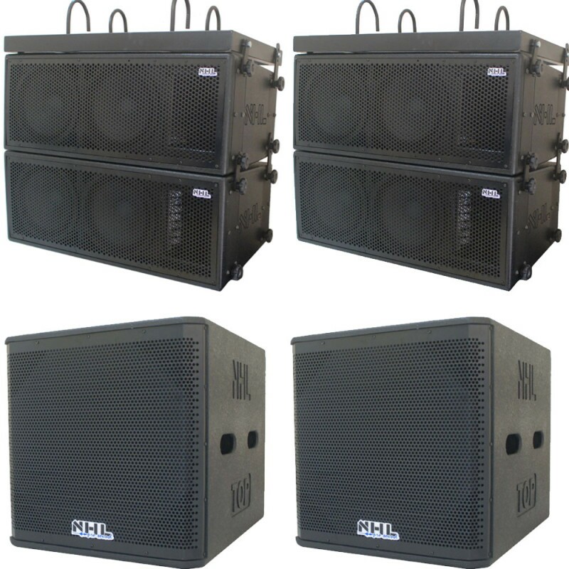 Kit Ativo (Line Array 2x10" Ti + Sub 18") 6 Cxs 5000w