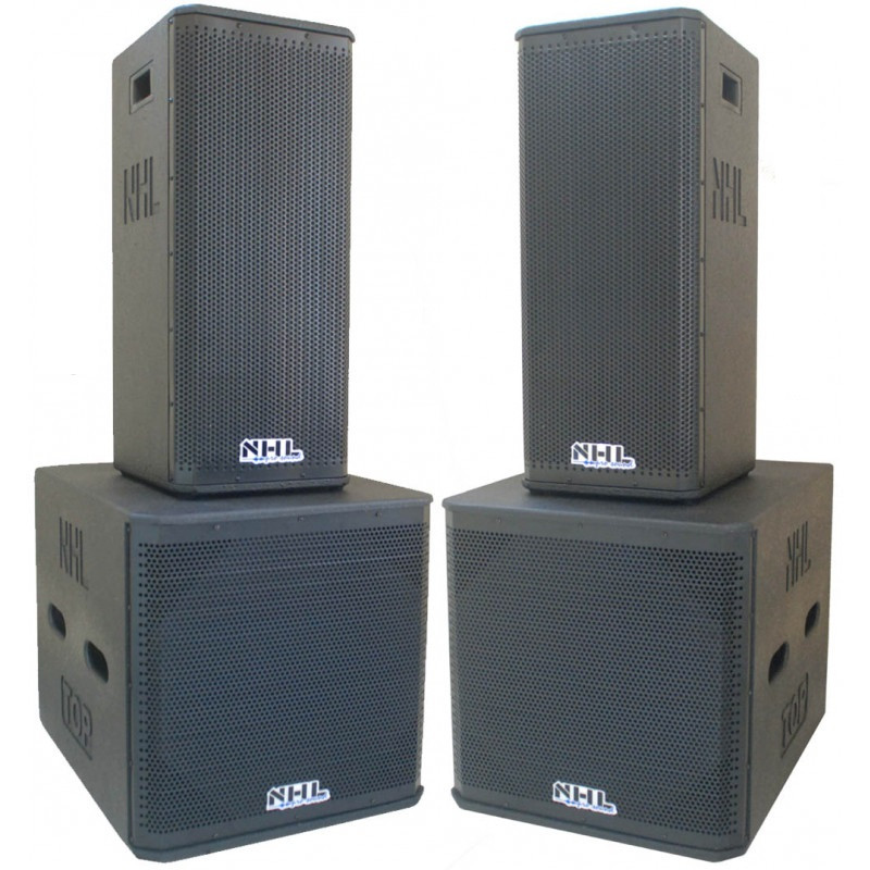 Kit Ativo ( 2X10" Ti + Sub 18" ) 4 Caixas 5000w TOP5003