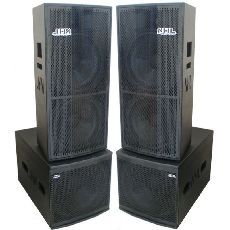 Kit Ativo NHL (2x15" Ti + Sub 18" Compact) 4 Caixas 4800w