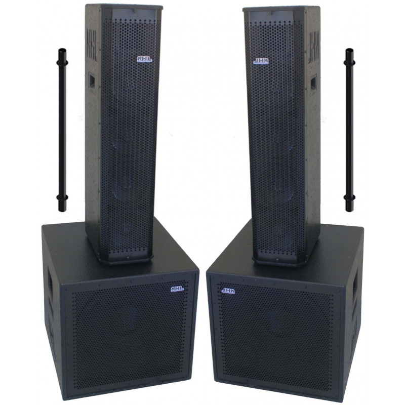 Kit Ativo (4x6 + Sub 15) 4 Caixas P.A. Compacto 2600