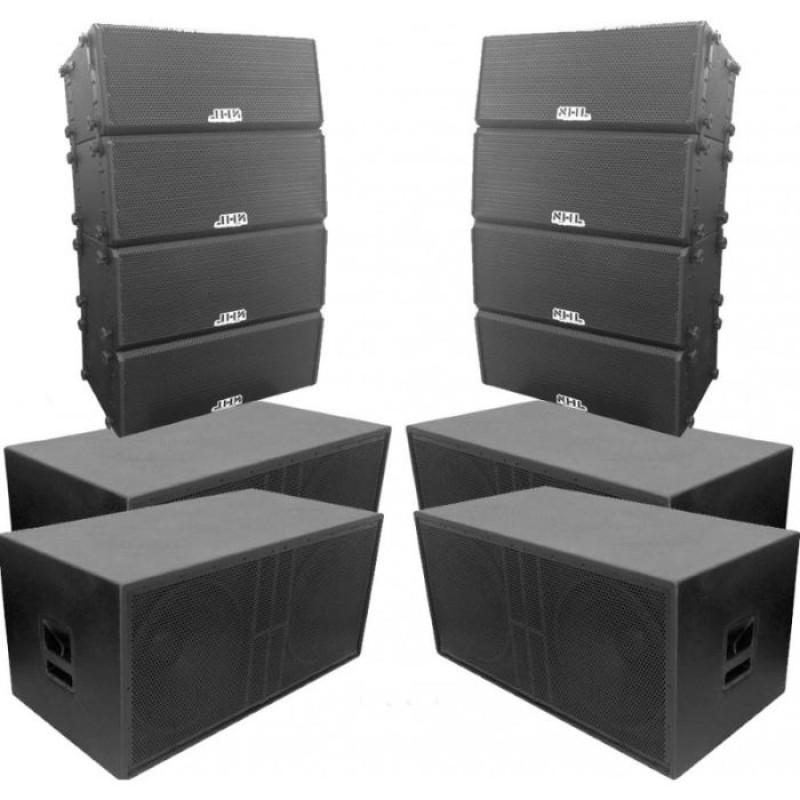 Kit Ativo (Line Array 2x10" Ti + Sub 18") NHL 12 Cxs 17000