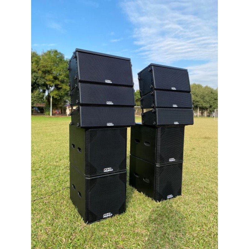 Kit Ativo (Line Array 2x12"/2x8" + Sub 18") 10 Cxs 9600w LA9610