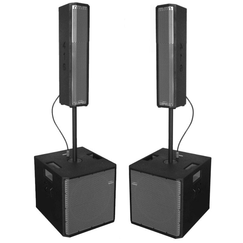 Kit Ativo (Line 4x 5" + Sub 15") 4 Caixas P.A. Compacto VL2.0Home