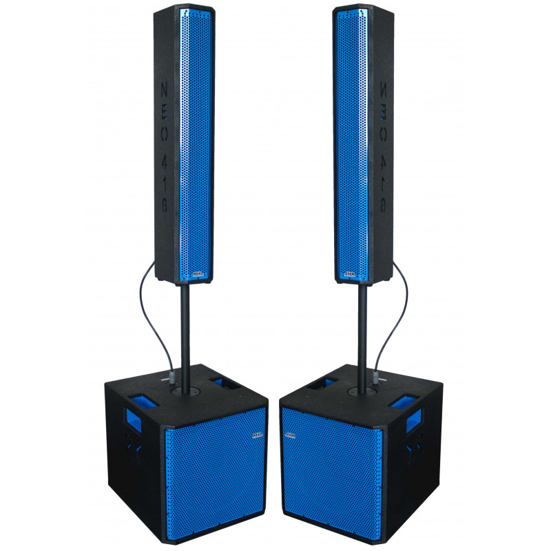 Kit Ativo (Line 16x 2,5" + Sub 15") 4 Caixas P.A. Compacto VL2.0K