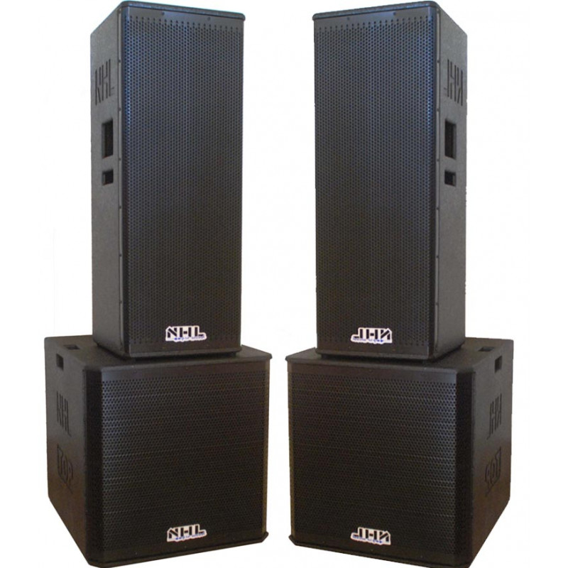 Kit Ativo ( 2X12" Ti + Sub 18" ) 4 Caixas 5000w TOP