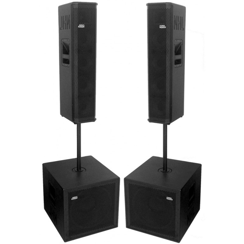 Kit Ativo (4x6" + Sub 15") 4 Caixas P.A. Compacto 2200 Easylink