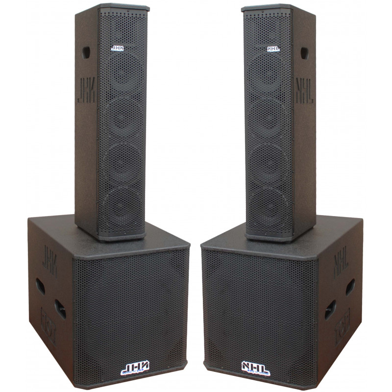 Kit Ativo ( 4x6" + Sub 15" ) 4 Caixas 4800w TOP