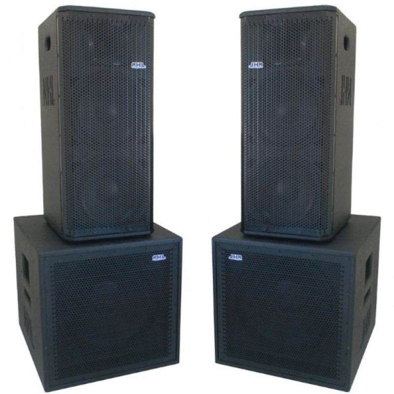 Kit Ativo (2x10" Ti + Sub 15") 4 Caixas 3000w