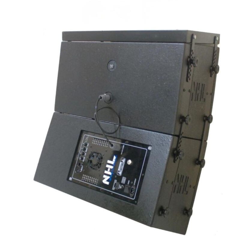 P.A. Line Array (dupla) 4x8" Ativa+Passiva 1600W NHL DH1600.2 Bidirecional