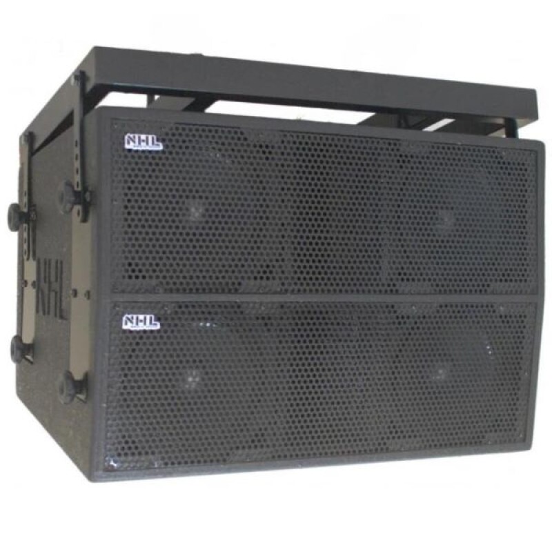 P.A. Line Array Ativo (dupla) 1000W 4x8" + Ti NHL (Par) DH1000 Bidirecional