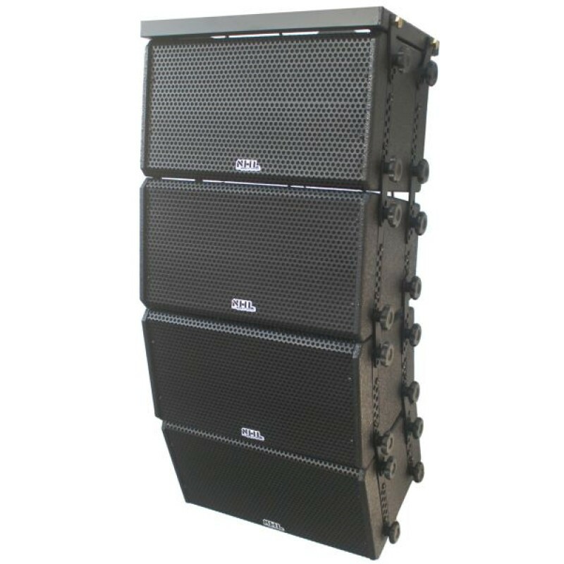 P.A. Line Array Ativo 1200W 2x8" Compacto ( 4 Caixas ) LA8.1200APP