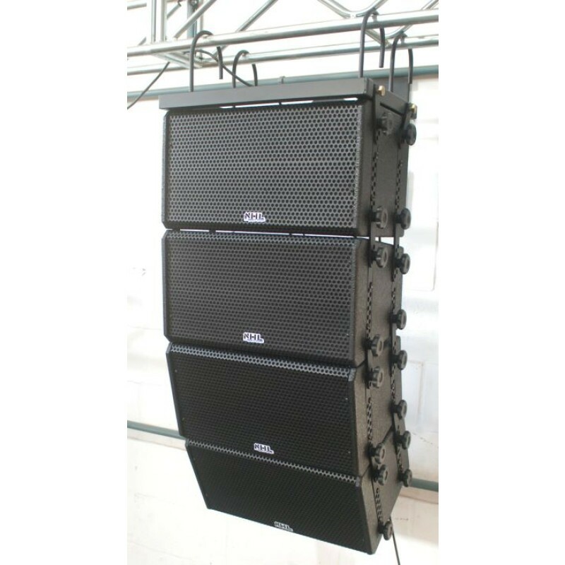 P.A. Line Array Ativo 1800W 2x8" Compacto ( 4 Caixas ) LA8.1800APP