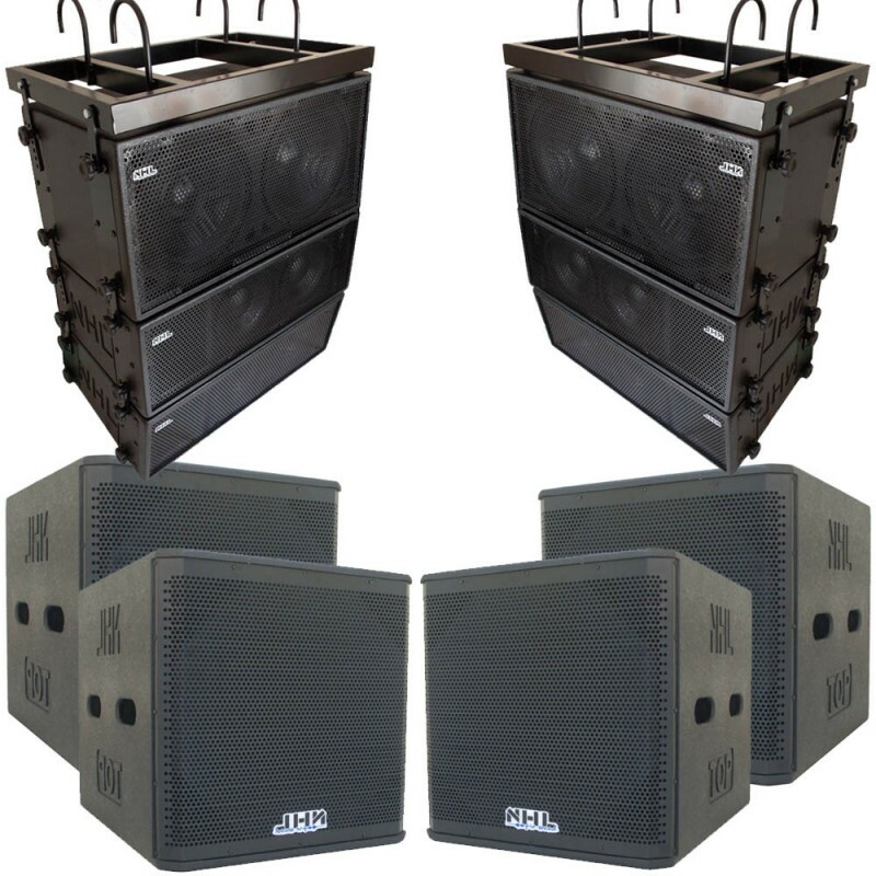 Kit Ativo (Line Array 2x12"/2x8" + Sub 18") NHL 10 Cxs 7200w