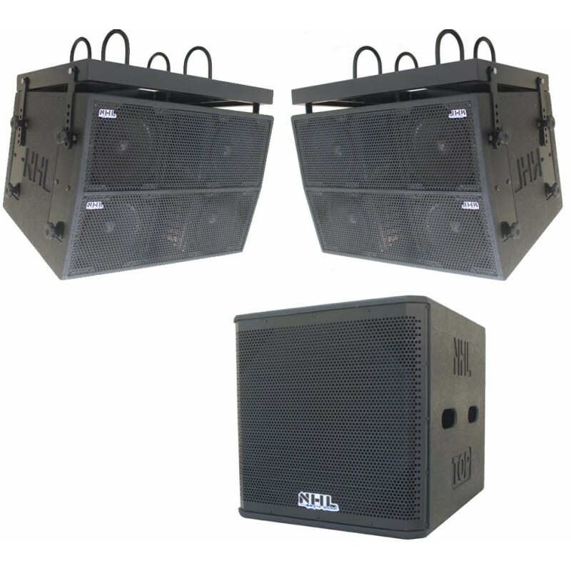 Kit Ativo (Line Array 4x8" Ti + Sub 18") 3 Cxs 3500w
