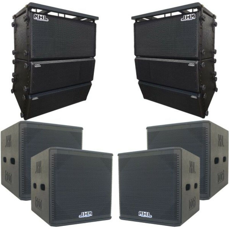Kit Ativo (Line Array 2x12"/2x8" + Sub 18") 10 Cxs 9600w LA9610