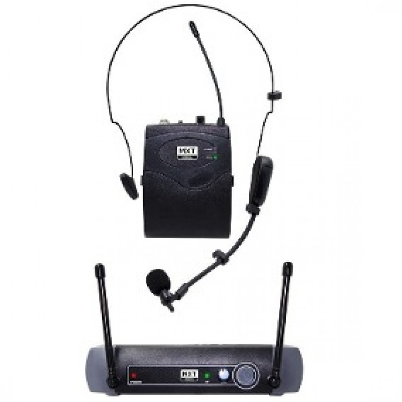 Microfone Sem Fio Duplo MXT Headset Lapela UHF-10bp Microfone Sem Fio Duplo MXT Headset Lapela UHF-10bp