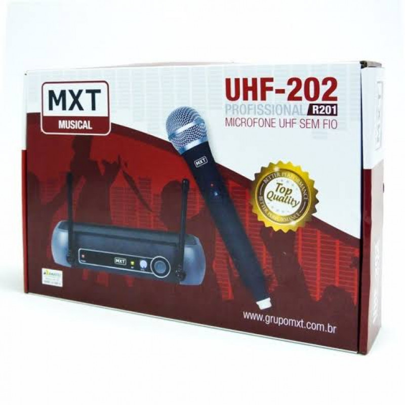 Microfone Sem Fio MXT UHF-202