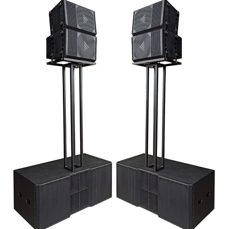 Kit Ativo Premium ( 12" Ti + Sub 18" ) 6 Caixas Sistema SPL10000