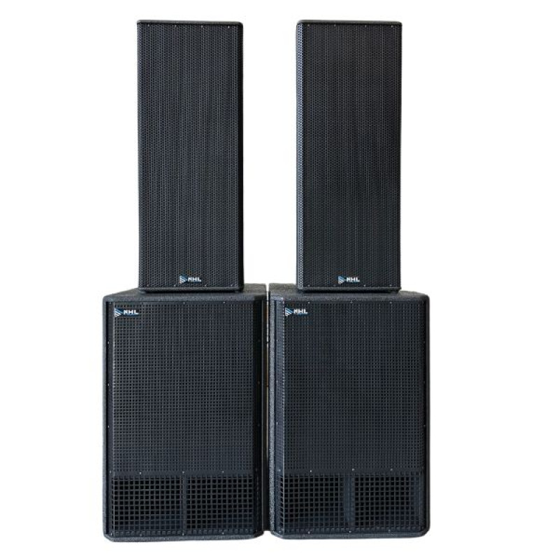 Kit Ativo Premium ( 2x12" Ti + Sub 18" ) 4 Caixas Sistema SPL8000