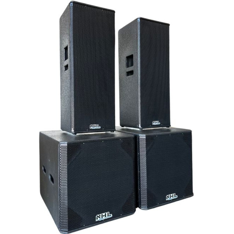 Kit Ativo ( 2X12" Ti + Sub 18" ) 4 Caixas 6000w TOP