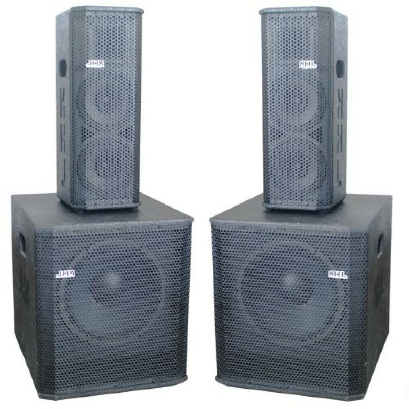 Kit Ativo (2x6" + Sub 12") 4 Caixas P.A. Compacto 1600w Easylink VL1800