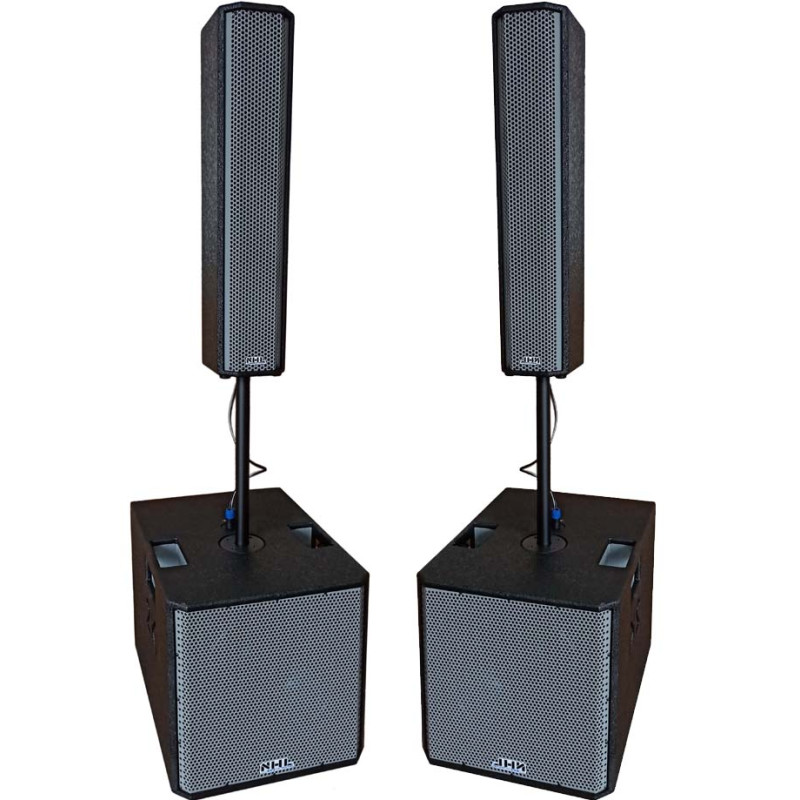 Kit Ativo (Line 4x 5" + Sub 15") 4 Caixas P.A. Compacto VL2.0Home