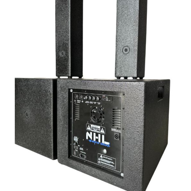 Kit Ativo (Line Coluna + Sub 15") 4 Caixas P.A. Compacto VL2100ST (Estéreo)