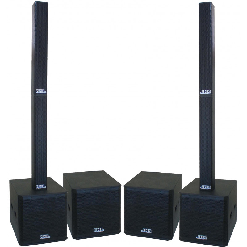 Kit Ativo Line Vertical (Colunas + Sub 18") 7200w 8 caixas TOP