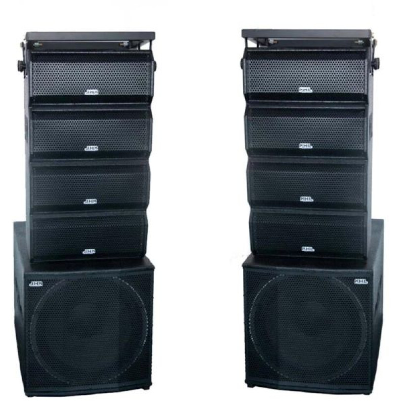 Kit Ativo (Line Array 18x 3" + Sub 18") 4 Caixas 3000w VLA3000