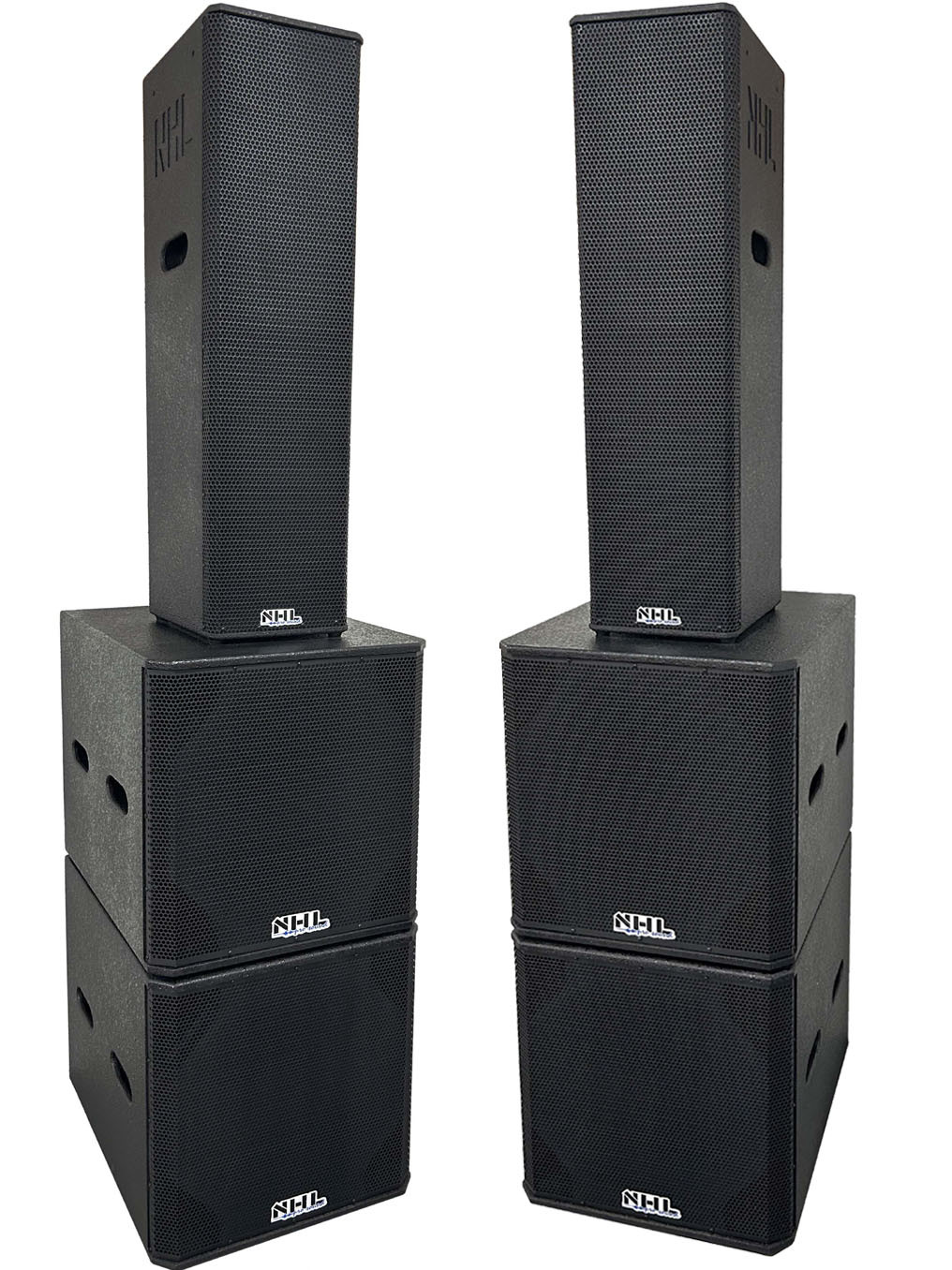 Kit Ativo ( 3x10"Ti + Sub 18" ) TOP 6 Caixas 9600w TOP9606