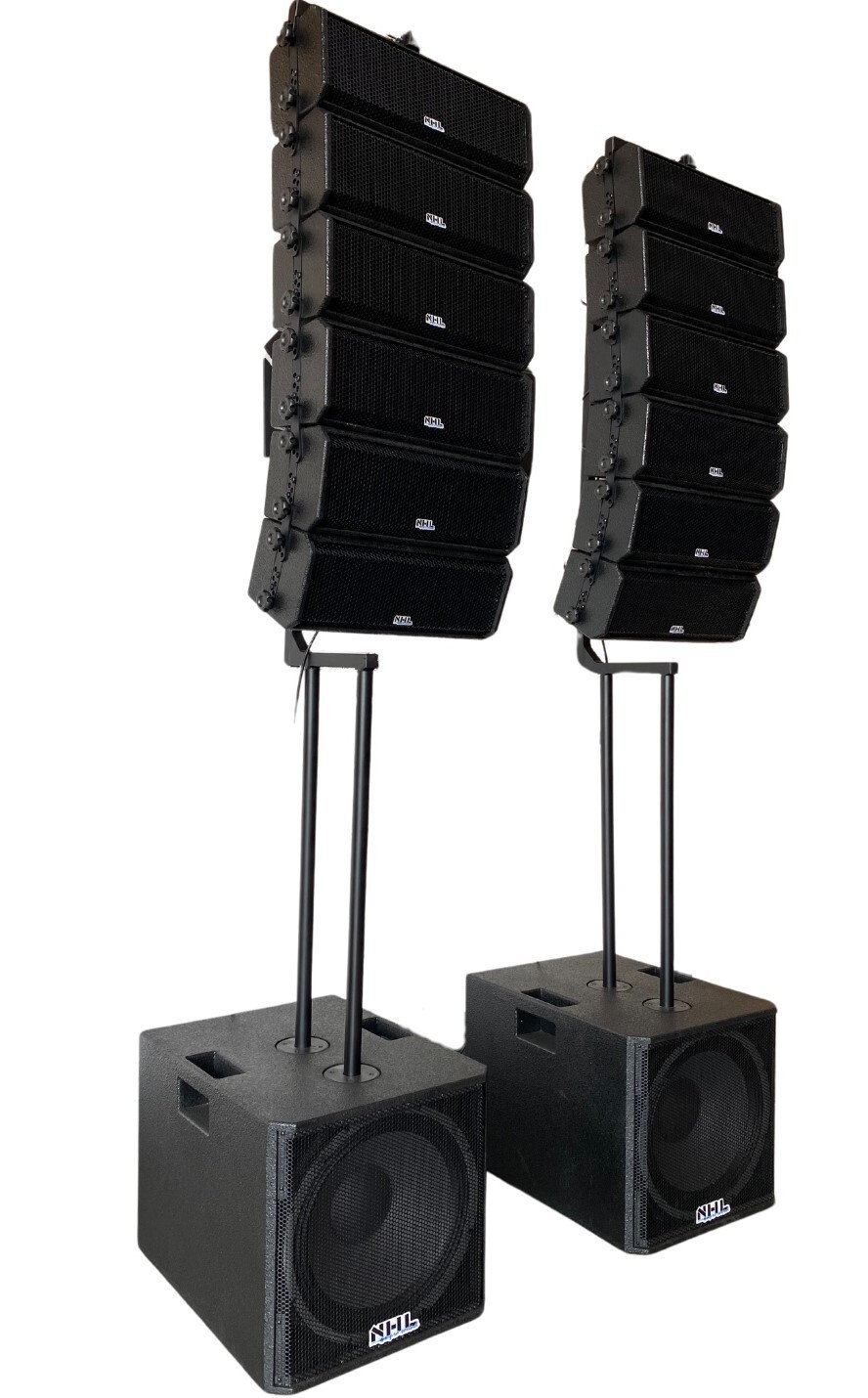 Kit Ativo (Line Array + Sub 18") 14 Caixas Gla6000 Estereo