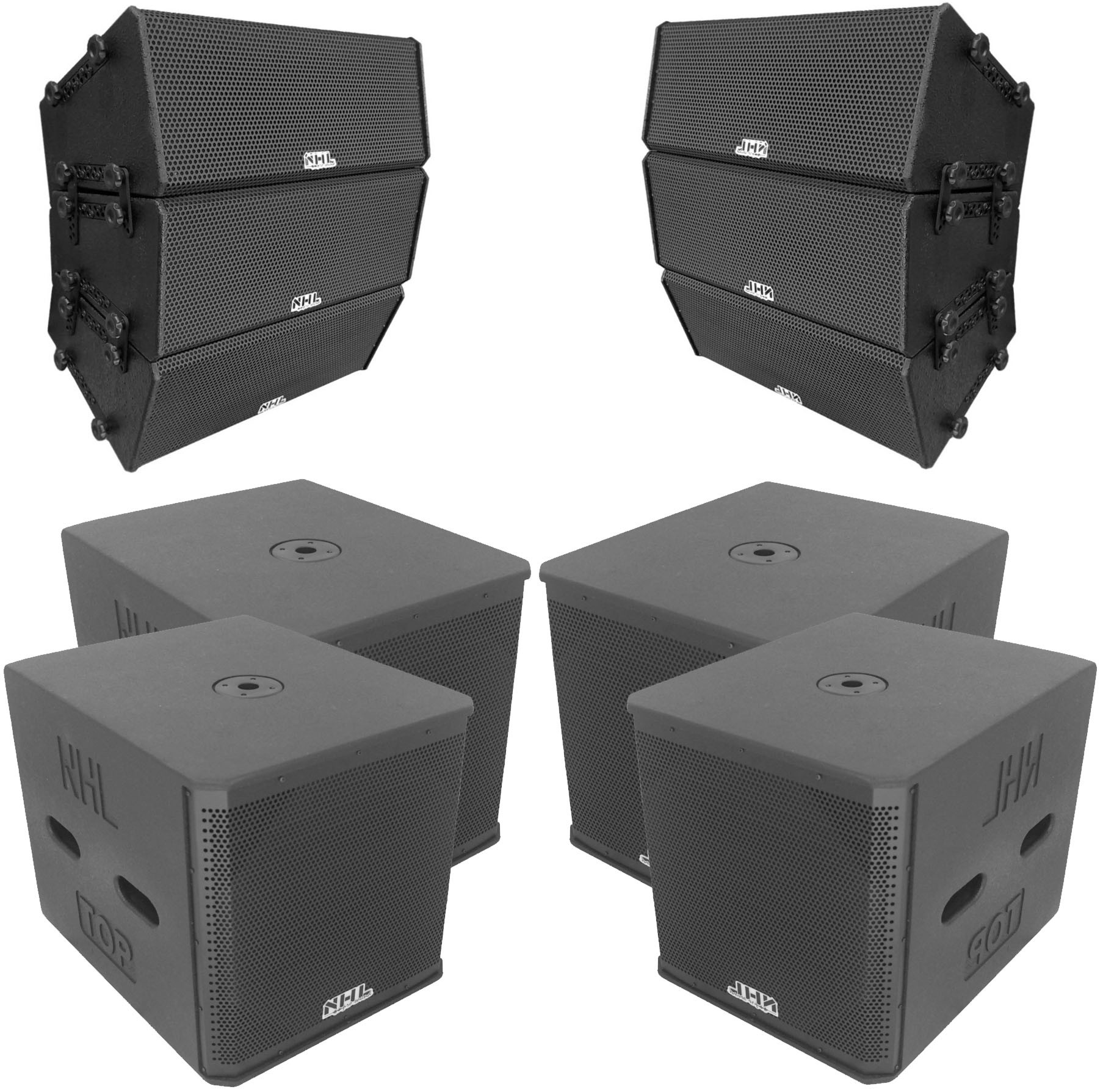 Kit Ativo (Line Array 2x8" + Sub 18") 10 Cxs 10800w LA10800
