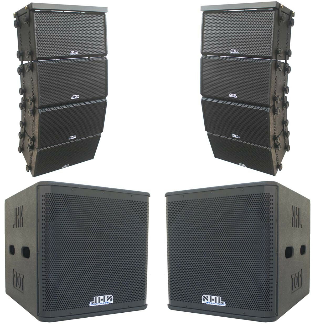 Kit Ativo (Line Array 2x8" Slim + Sub 18" Top) 10 Cxs 5400w LA5408
