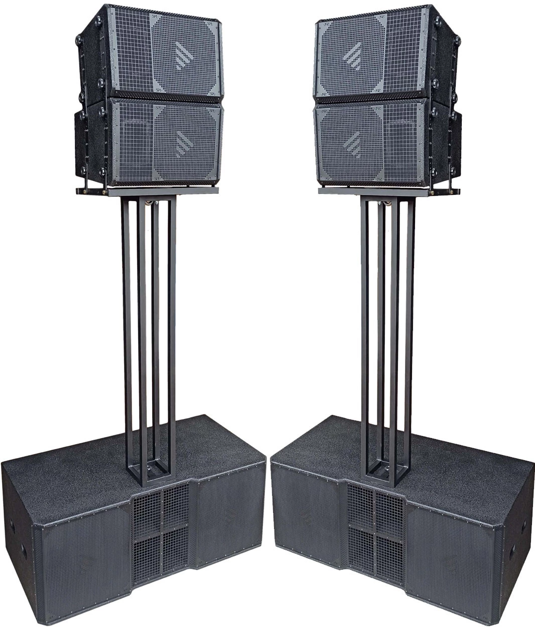 Kit Ativo Premium ( 12" Ti + Sub 18" ) 6 Caixas Sistema SPL10000