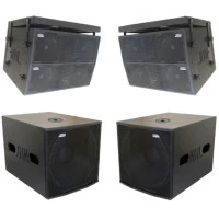 Kit Ativo (Line Array 4x8" Ti + Sub 18") 4 Cxs 3200w
